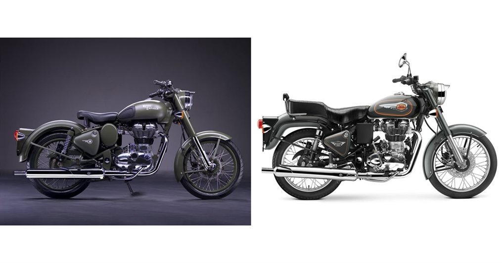 Motorrad Vergleich Royal Enfield Bullet 500 Classic EFI Military 2014 ...