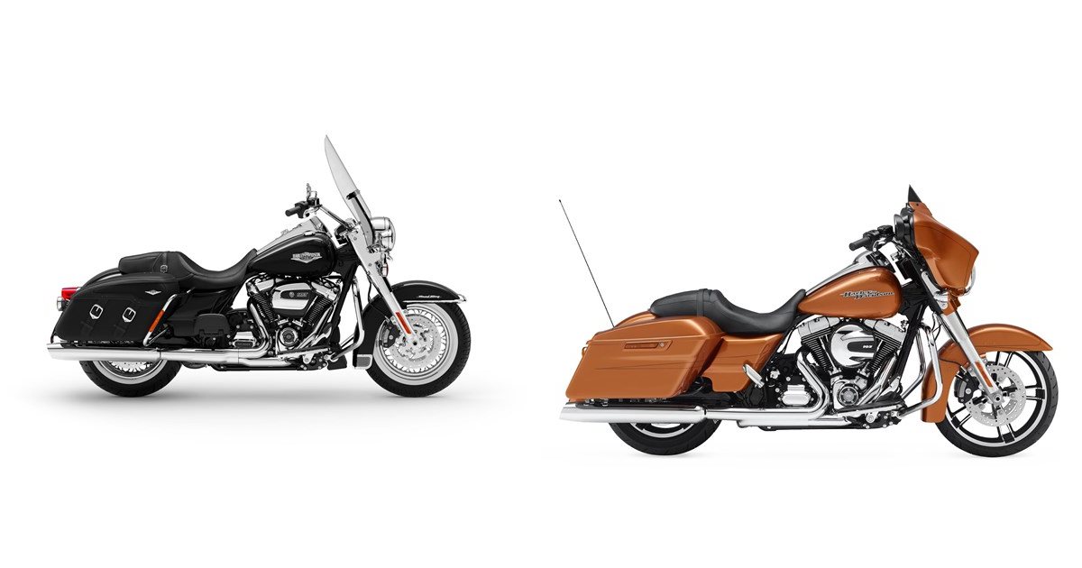 Motorrad Vergleich Harley-Davidson Road King Classic FLHRC 2019 vs ...