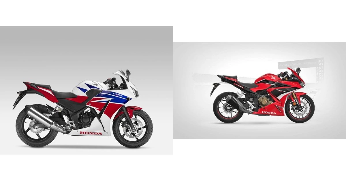 Motorrad Vergleich Honda CBR 300 R 2020 vs. Honda CBR500R 2023