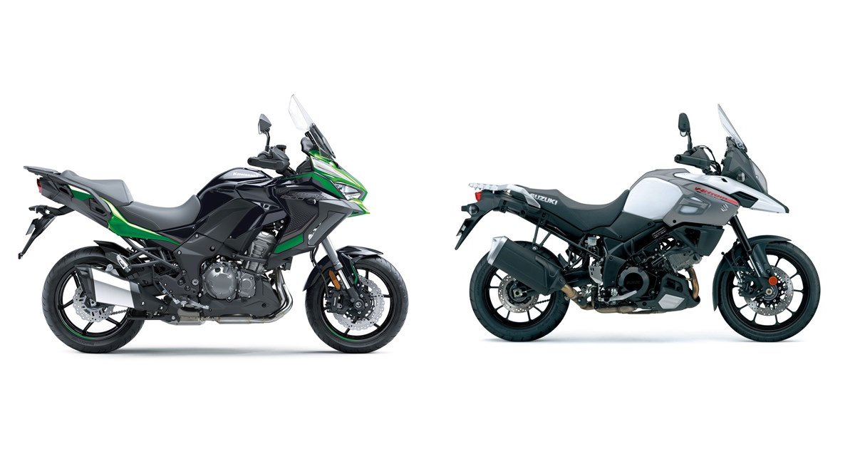 Motorrad Vergleich Kawasaki Versys 1000 SE 2023 vs. Suzuki V-Strom 1000 ...