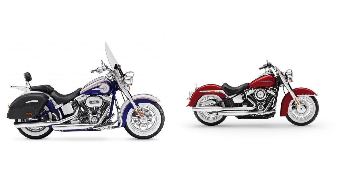 Motorrad Vergleich Harley-Davidson CVO Softail Deluxe FLSTNSE 2014 vs ...