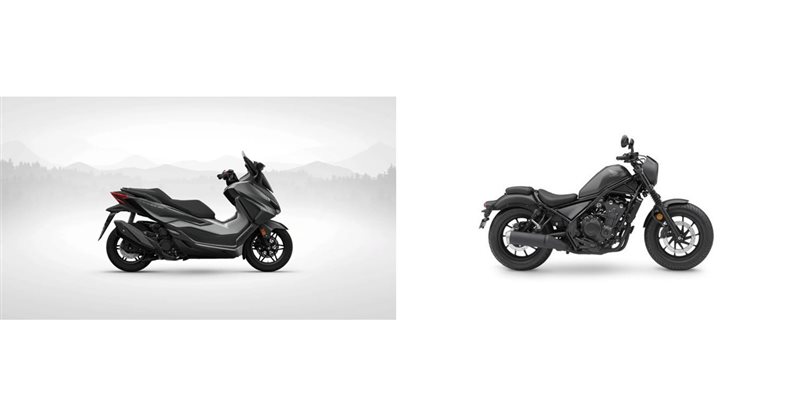 Comparaison des motos Honda Forza 350 2023 VS. Honda CMX500 Rebel S 2022