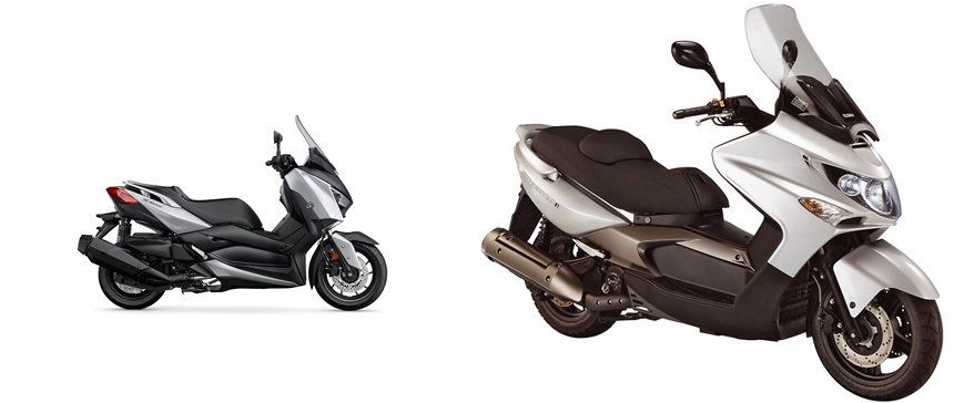 Motorrad Vergleich Yamaha XMAX 400 2020 vs. Kymco Xciting 500i 2009