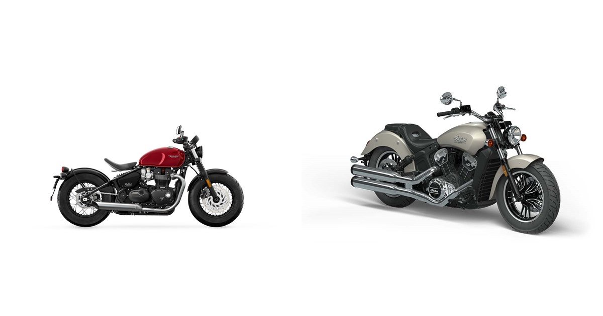 Triumph Bonneville Bobber 2023 vs Indian Scout 2023