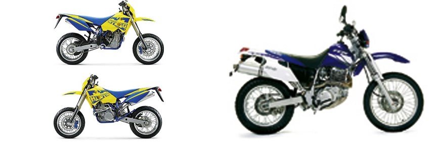 Motorrad Vergleich Husaberg FS 650 E 2005 vs. Yamaha TT 600 RE 2005
