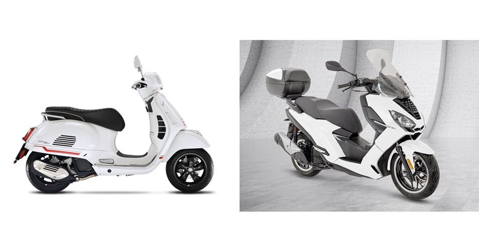 Motorrad Vergleich Vespa GTS 125 Super Sport 2022 vs. Peugeot Pulsion 125 Allure 2023