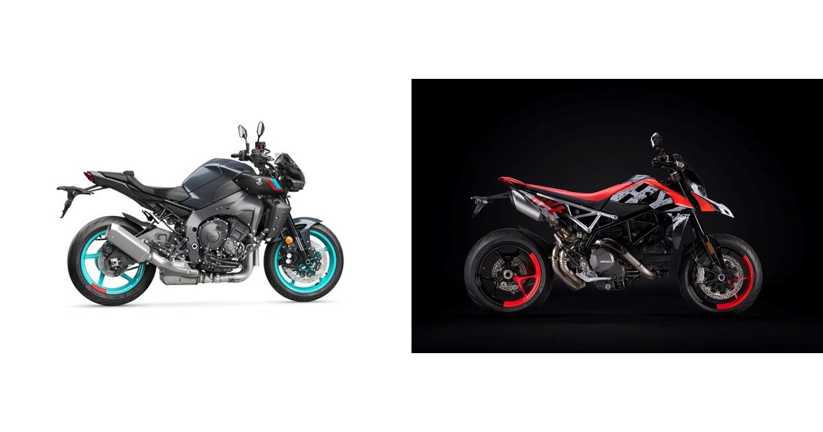Yamaha MT-10 2023 vs Ducati Hypermotard 950 RVE 2024