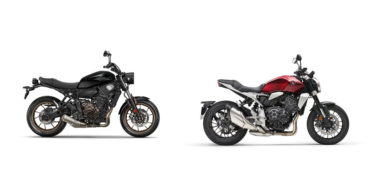 Motorrad Vergleich Yamaha XSR700 2018 vs. Honda CB 1000 R 2021