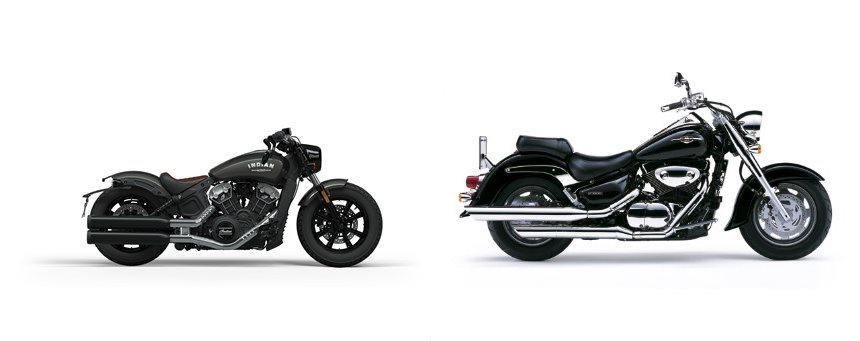 Indian Scout Bobber 1131 2022 vs Suzuki Intruder VL 1500 LC 2005
