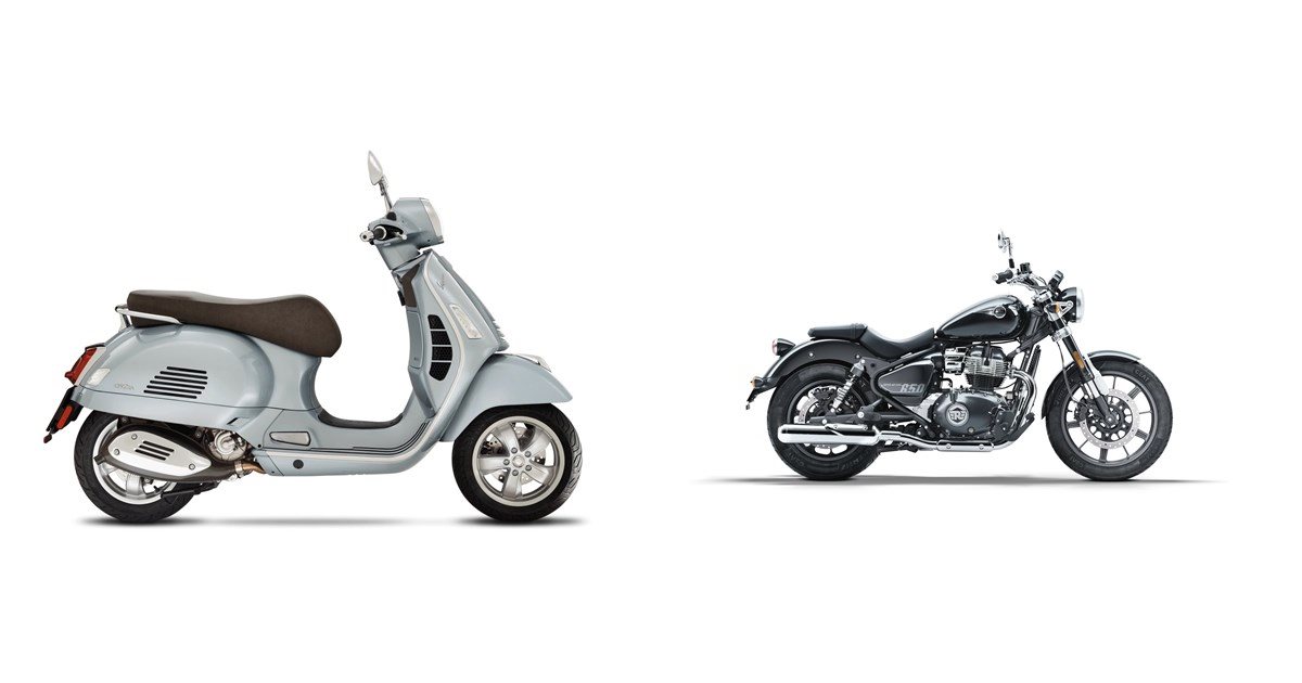Vespa GTS 300 hpe 2021 vs Royal Enfield Super Meteor 650 2023