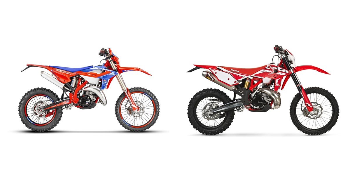 Motorrad Vergleich Beta RR 125 2T Racing 2023 vs. Beta RR 250 2T 2016