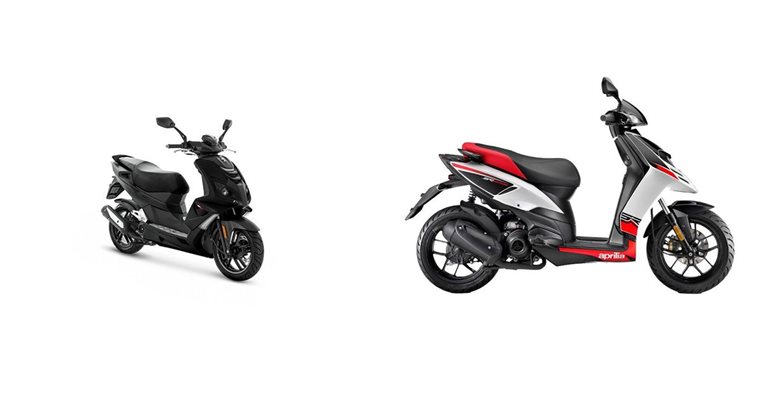 Motorrad Vergleich Peugeot Speedfight 4 50 Sportline 2022 Vs Aprilia