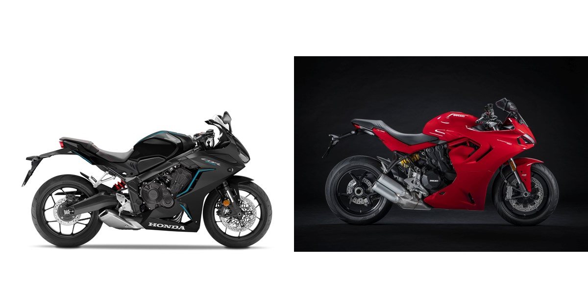 Honda CBR650R 2023 vs Ducati SuperSport 950 2021