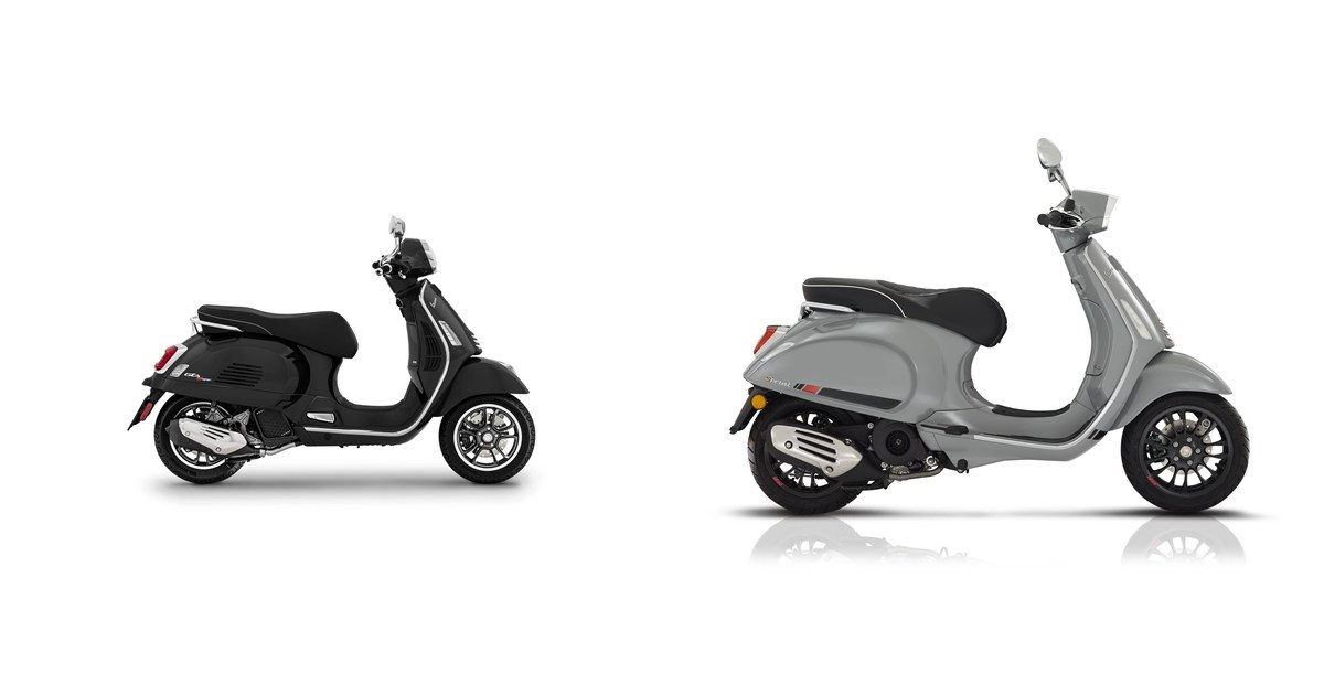 Motorrad Vergleich Vespa GTS 125 Super 2023 vs. Vespa Sprint 125ie 3v S ...