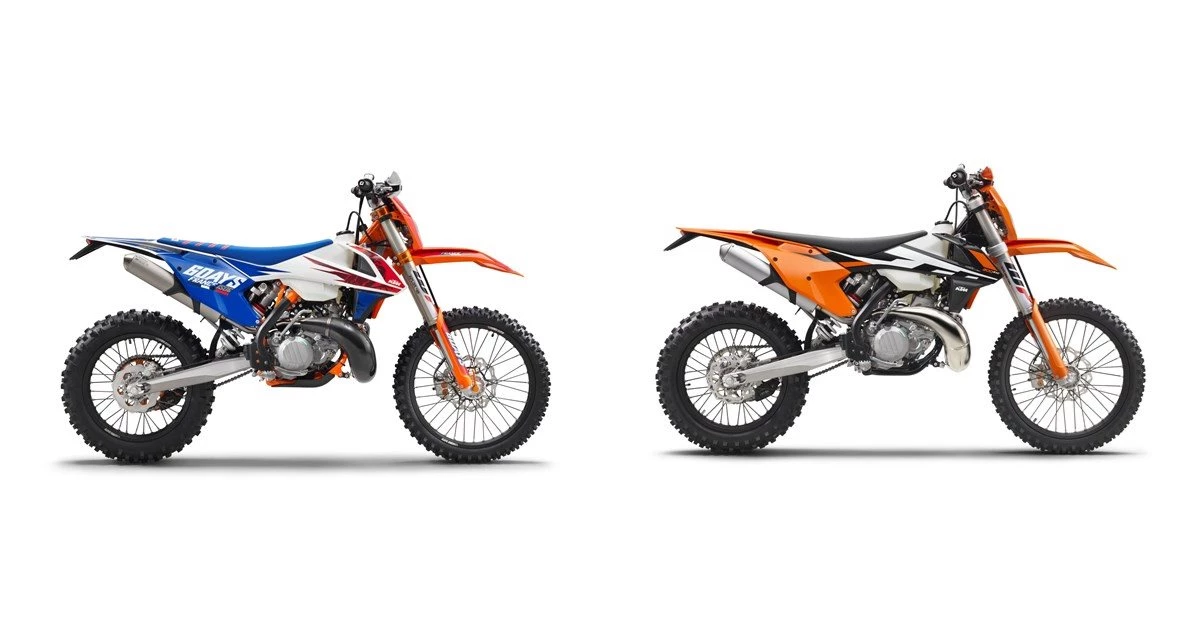 Motorrad Vergleich KTM 300 EXC TPI Sixdays 2018 vs. KTM 300 EXC 2017