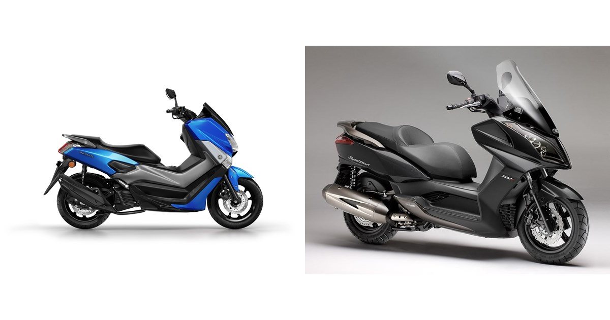 Motorrad Vergleich Yamaha NMAX 125 2018 vs. Kymco Downtown 300i 2017