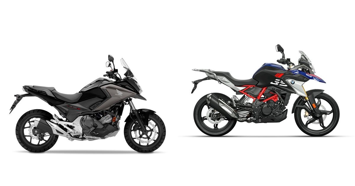 Motorrad Vergleich Honda NC750X DCT 2020 vs. BMW G 310 GS 2021