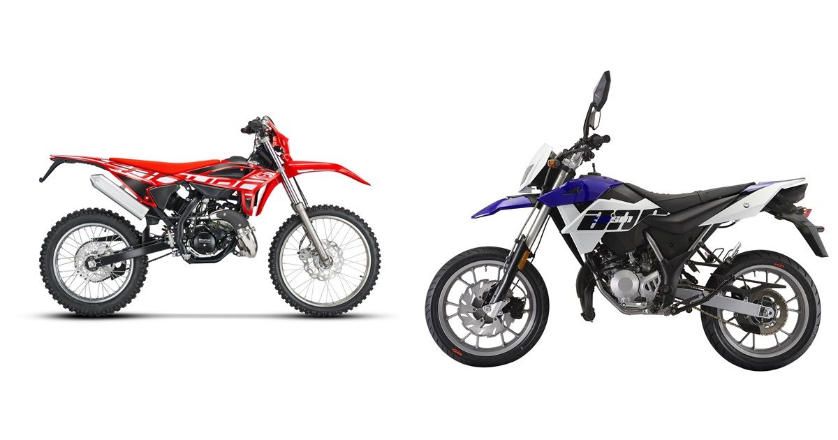 Motorrad Vergleich Beta RR 50 Enduro 2021 vs. KSR Moto TR 50 SM 2016