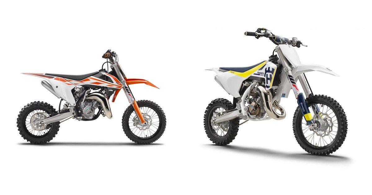 Motorrad Vergleich KTM 65 SX 2017 vs. Husqvarna TC 65 2017
