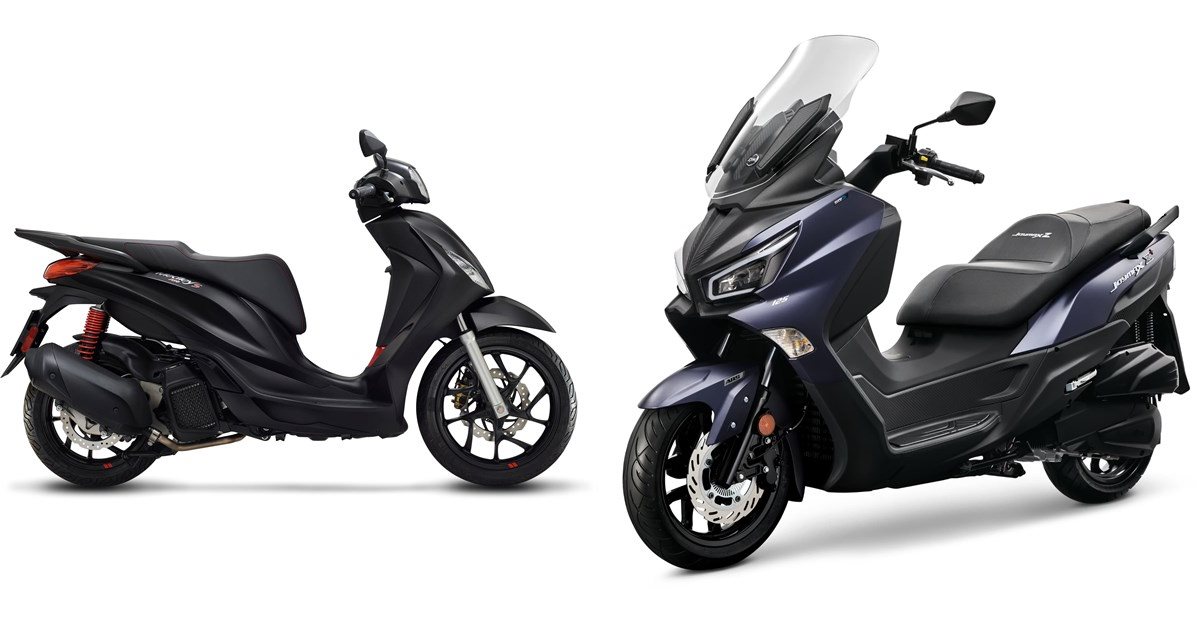 Motorrad Vergleich Piaggio Medley 125 S 2021 Vs Sym Joymax Z 125 2023