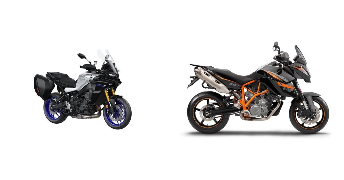 Motorrad Vergleich Yamaha Tracer 9 GT 2021 vs. KTM 990 Supermoto T 2013