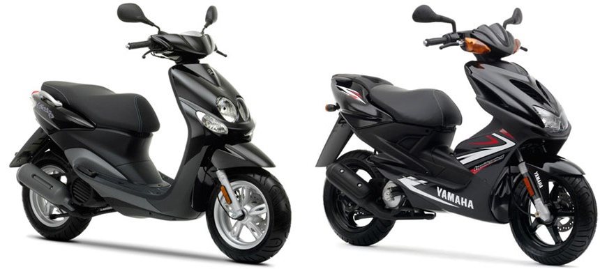 Motorrad Vergleich Yamaha Neos 4takt 2009 Vs Yamaha Aerox R 2009