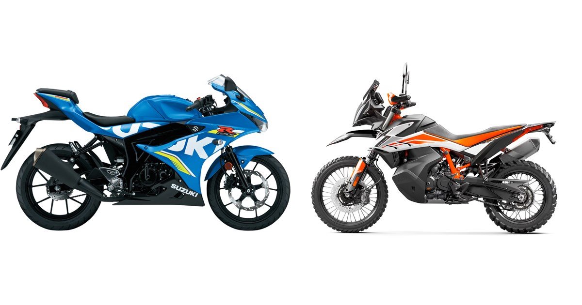 Motorrad Vergleich Suzuki GSX-R125 2017 vs. KTM 790 Adventure R 2019