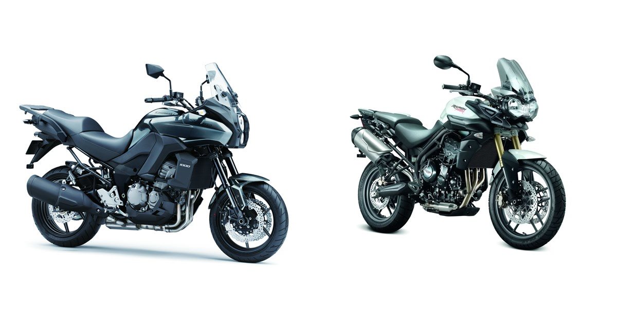 Motorrad Vergleich Kawasaki Versys 1000 2013 vs. Triumph Tiger 800 2013