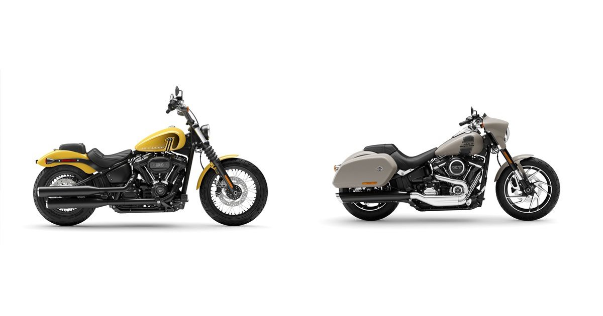 Motorrad Vergleich Harley-Davidson Softail Street Bob 114 FXBBS 2023 vs. Harley-Davidson Softail ...