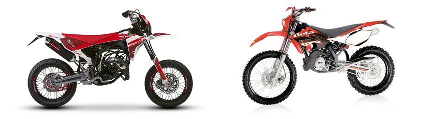Motorrad Vergleich Fantic XM 50 Performance 2023 vs. Beta RR Enduro 50 ...