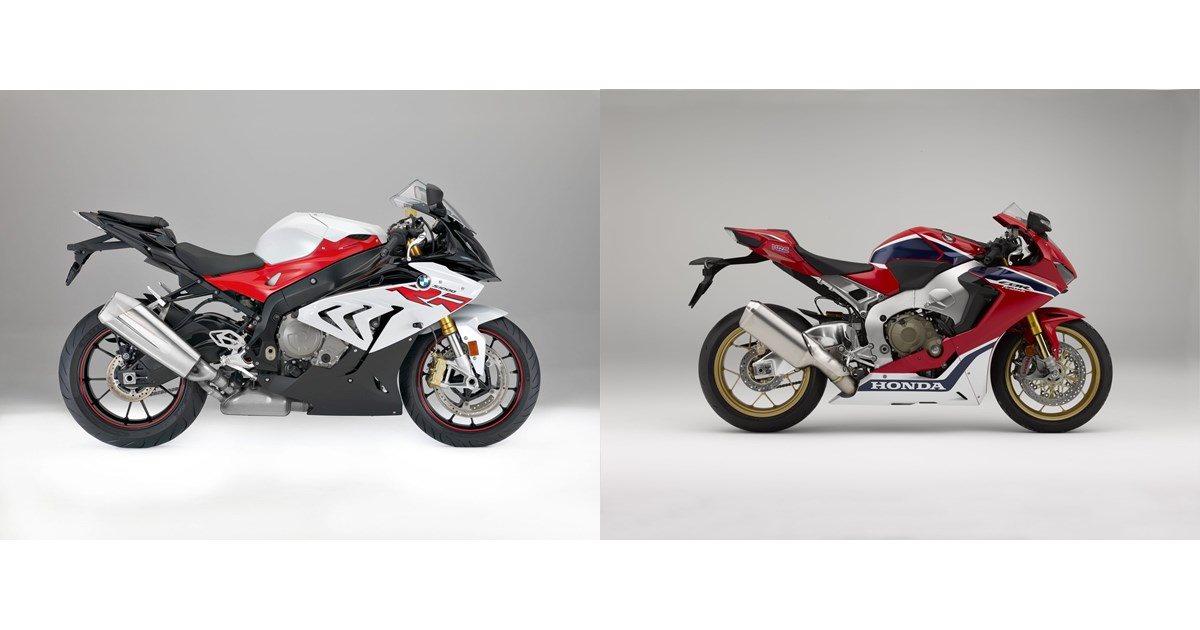 Motorrad Vergleich BMW S 1000 RR 2017 vs. Honda CBR1000RR Fireblade SP 2019