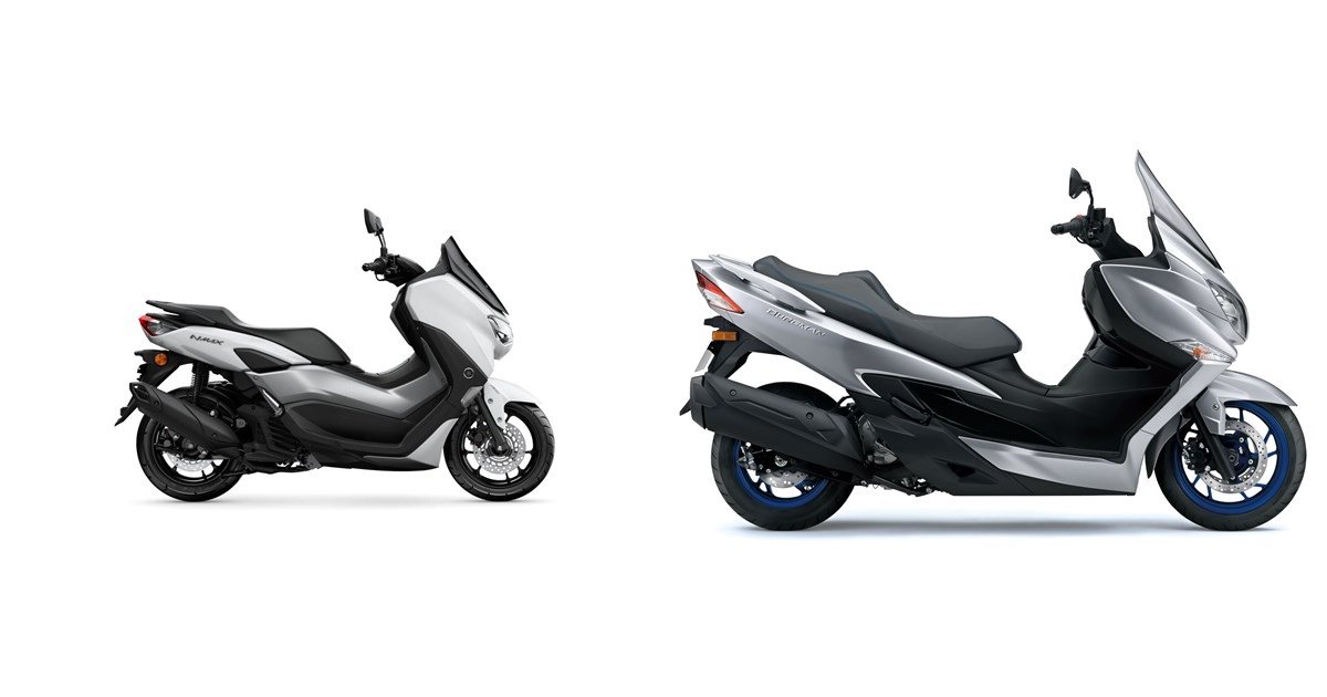 Motorrad Vergleich Yamaha NMAX 125 2022 vs. Suzuki Burgman 400 2023