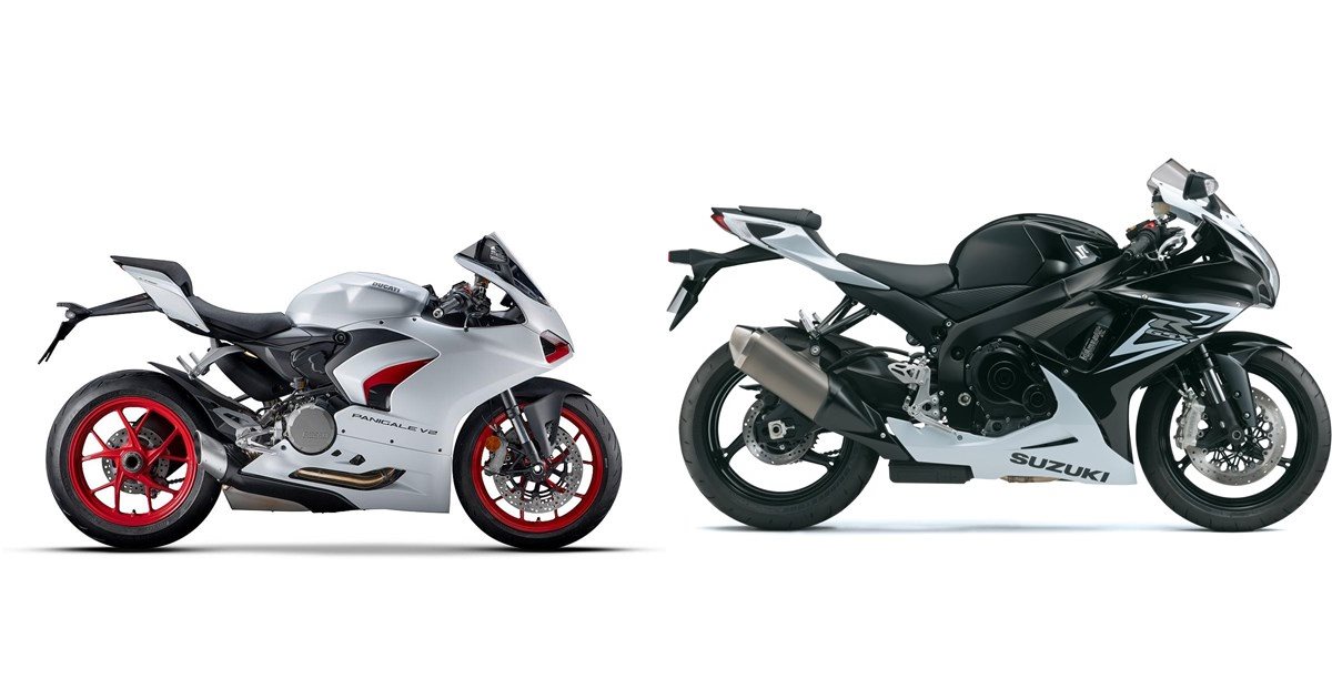 Ducati Panigale V2 2023 vs Suzuki GSX-R 600 2017