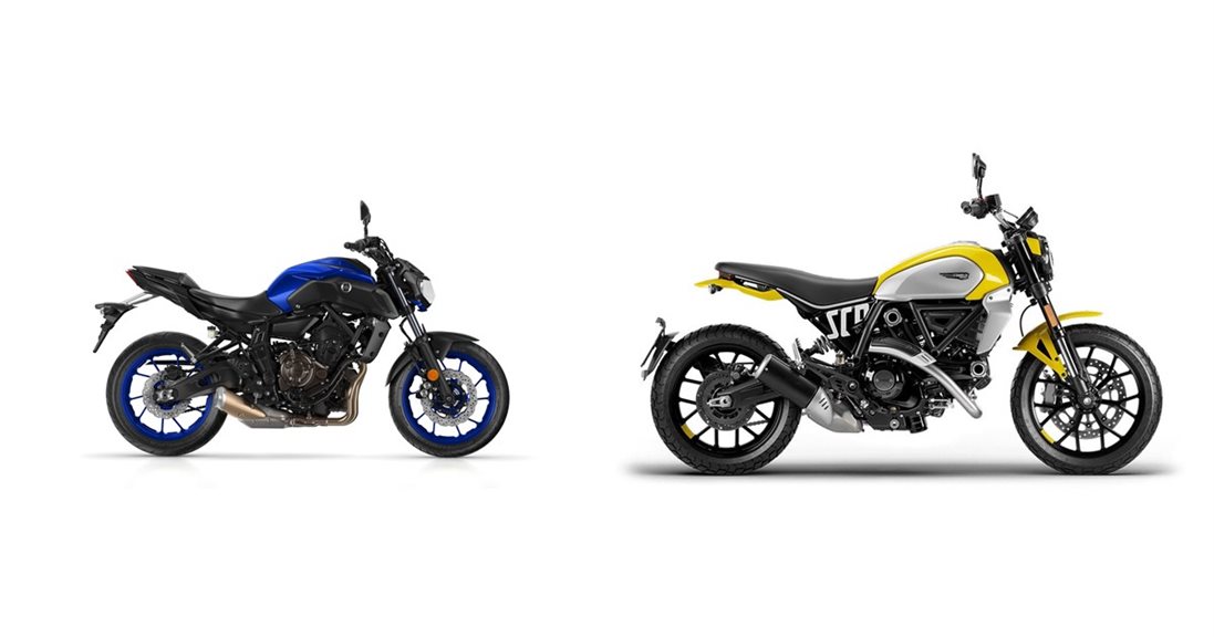 Yamaha MT-07 2018 vs Ducati Scrambler Icon 2023