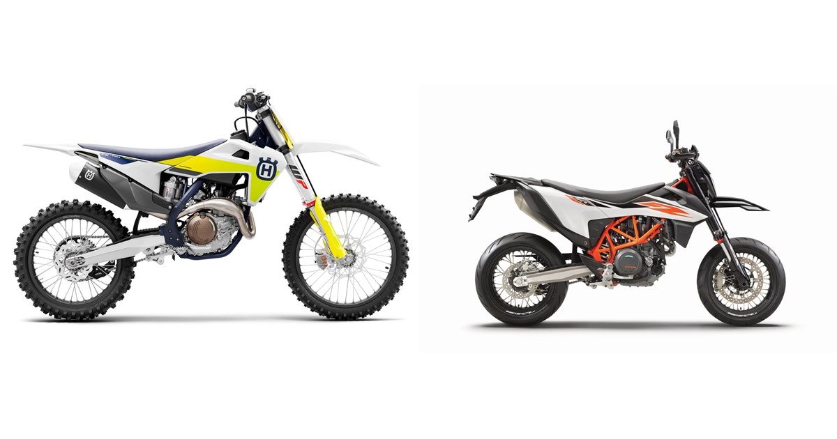 Husqvarna FE 450 2021 vs KTM 690 SMC R 2019
