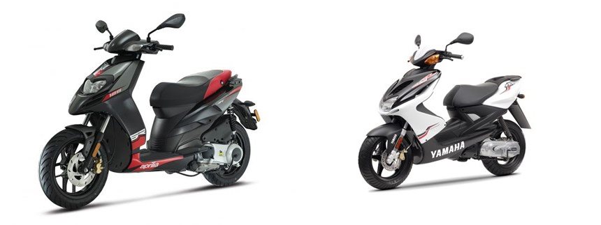Motorrad Vergleich Aprilia Sr 50 Motard 2019 Vs Yamaha Aerox R 2011