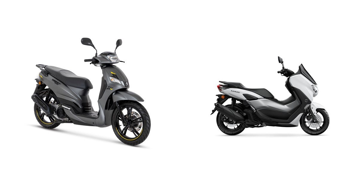 Motorrad Vergleich Peugeot Tweet 200 2021 vs. Yamaha NMAX 125 2022