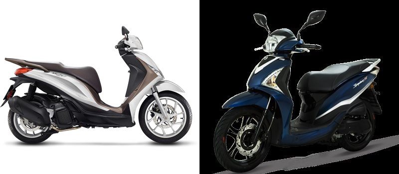 Motorrad Vergleich Piaggio Medley 125 2022 vs. Sym Symphony ST 125 2020