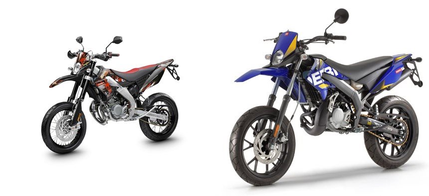 Motorrad Vergleich Derbi Senda DRD Pro 50 SM 2013 vs. Derbi Senda DRD X ...