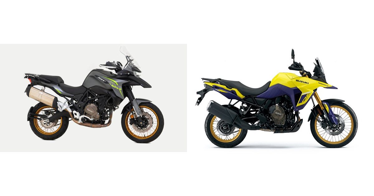 Motorrad Vergleich Qj Motor Srt 700 X 2023 Vs Suzuki V Strom 800de 2023