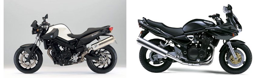 Motorrad Vergleich BMW F 800 R 2009 vs. Suzuki Bandit 1200S 2005