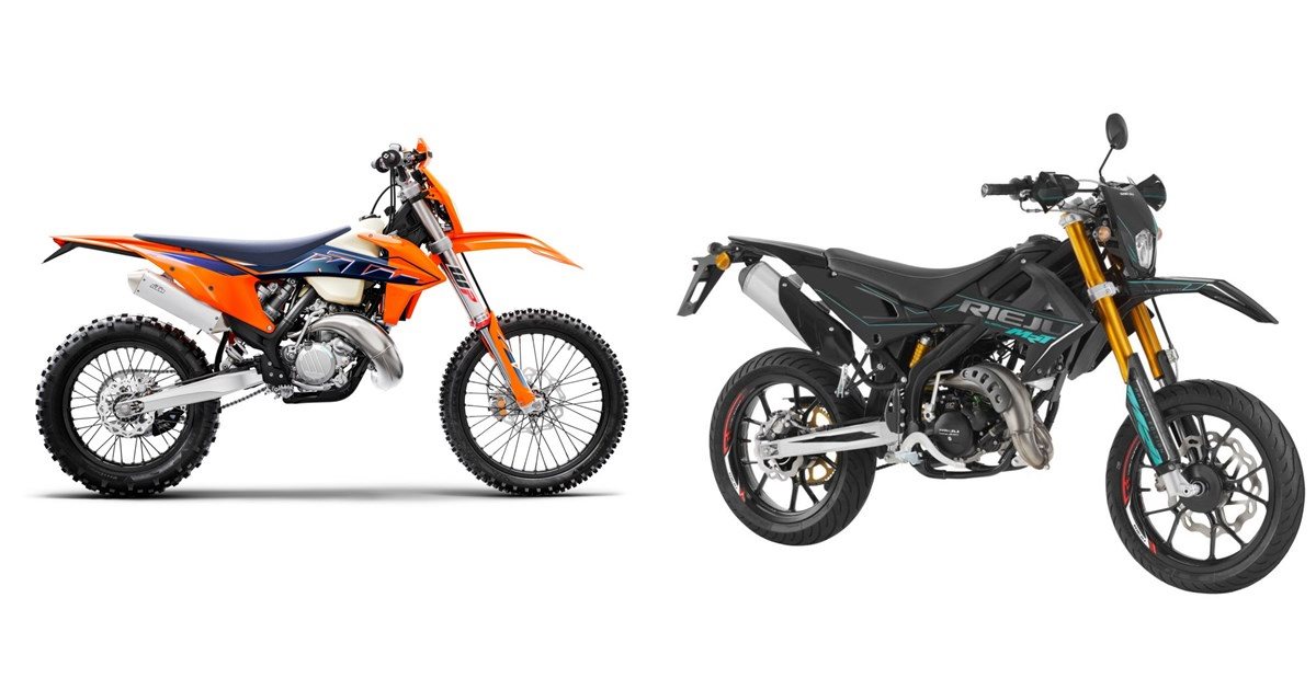 Motorrad Vergleich KTM 150 EXC TPI 2022 vs. Rieju MRT 50 Trophy 2023