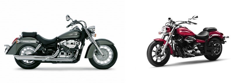 Motorrad Vergleich Honda VT 750 Shadow 2008 vs. Yamaha XVS 950 A 2011