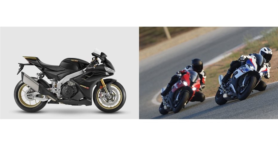 Motorrad Vergleich Aprilia RSV4 1100 Factory 2023 vs. BMW S 1000 RR 2019