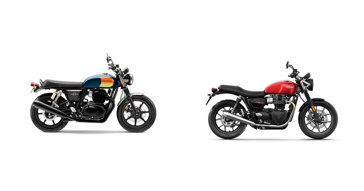 Motorrad Vergleich Royal Enfield Interceptor 650 2023 vs. Triumph ...