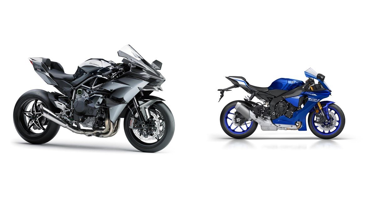 Motorrad Vergleich Kawasaki Ninja H2R 2019 vs. Yamaha R1 2019