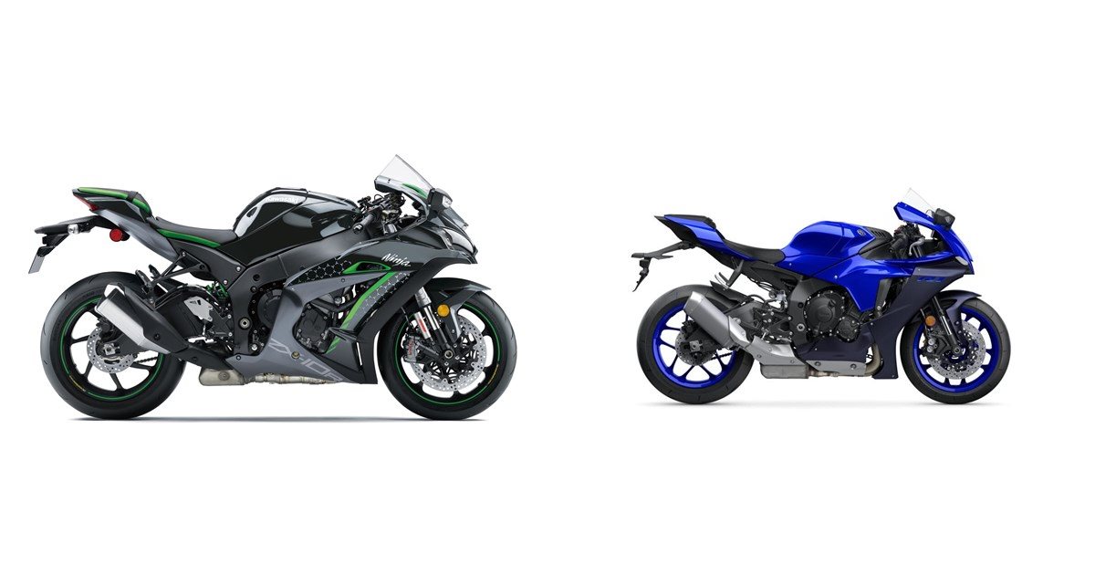 Motorrad Vergleich Kawasaki Ninja ZX-10R SE 2020 vs. Yamaha R1 2023