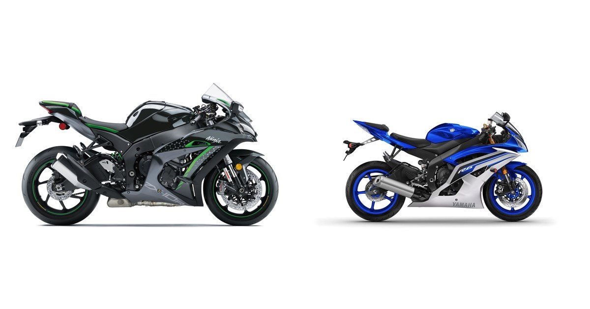 Motorrad Vergleich Kawasaki Ninja ZX-10R SE 2020 vs. Yamaha YZF-R6 2017