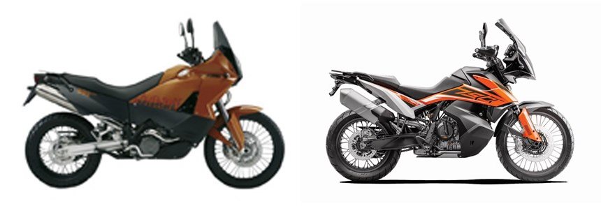 Motorrad Vergleich KTM 990 Adventure 2006 vs. KTM 790 Adventure 2019