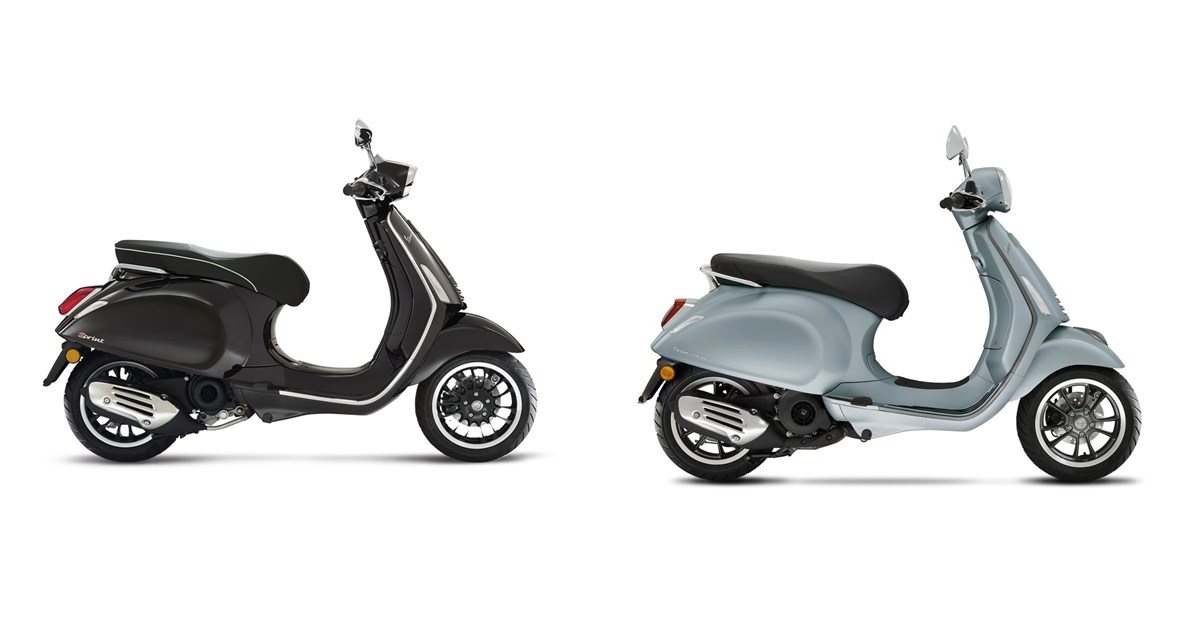 Motorrad Vergleich Vespa Sprint 125 i.e. 3V 2020 vs. Vespa Primavera 125 S 2023